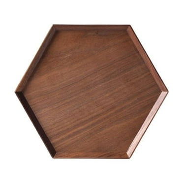 DOMELAY Wooden Serving Tray Coffee Tea Platter for Bread Dessert ...