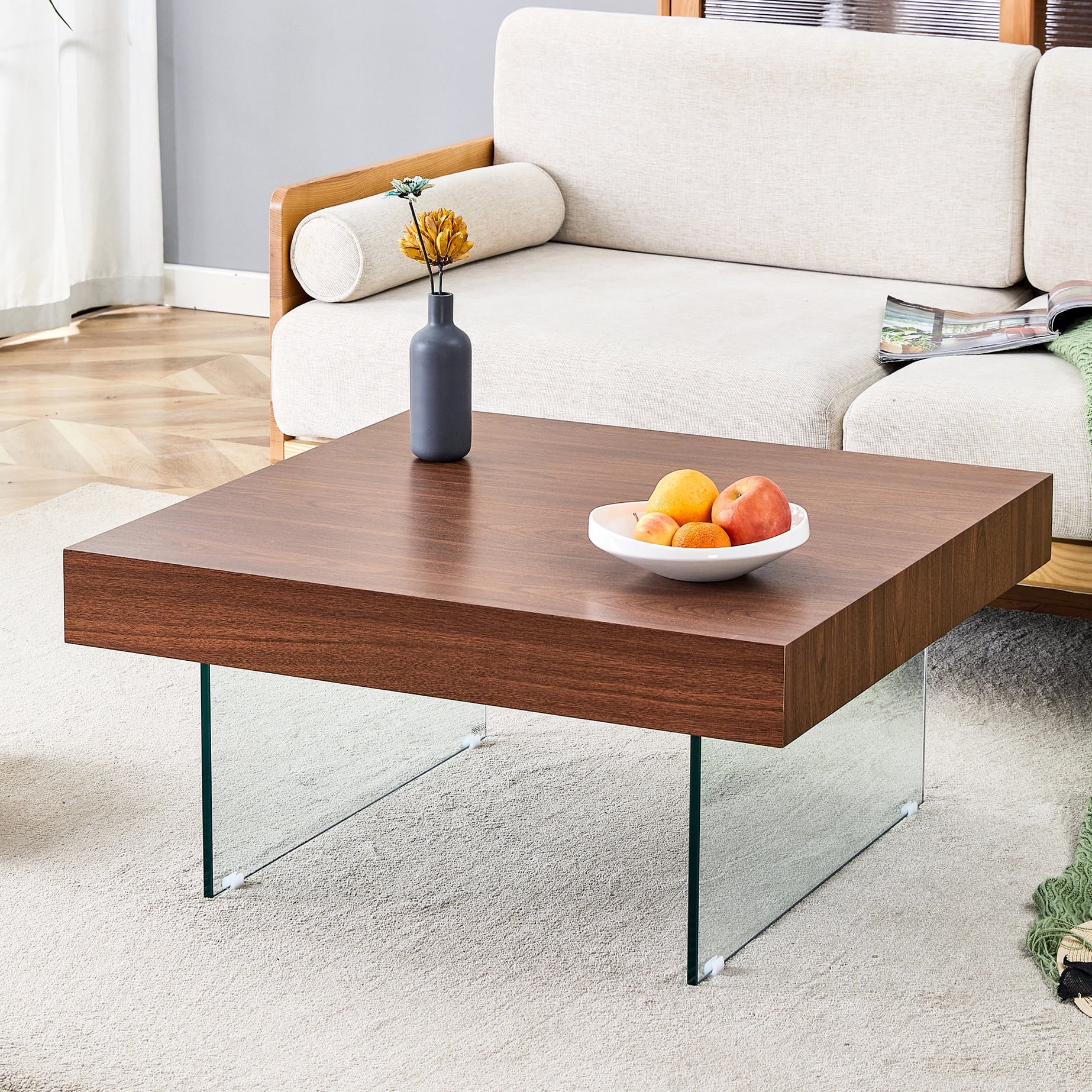 Walnut color - Stable structure - Dining room side - Create a warm and elegant atmosphere ...