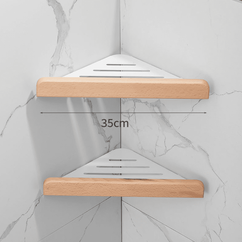 Walnut wood bathroom rack bathroom shelf shelves for cosmetics/shampoo ...