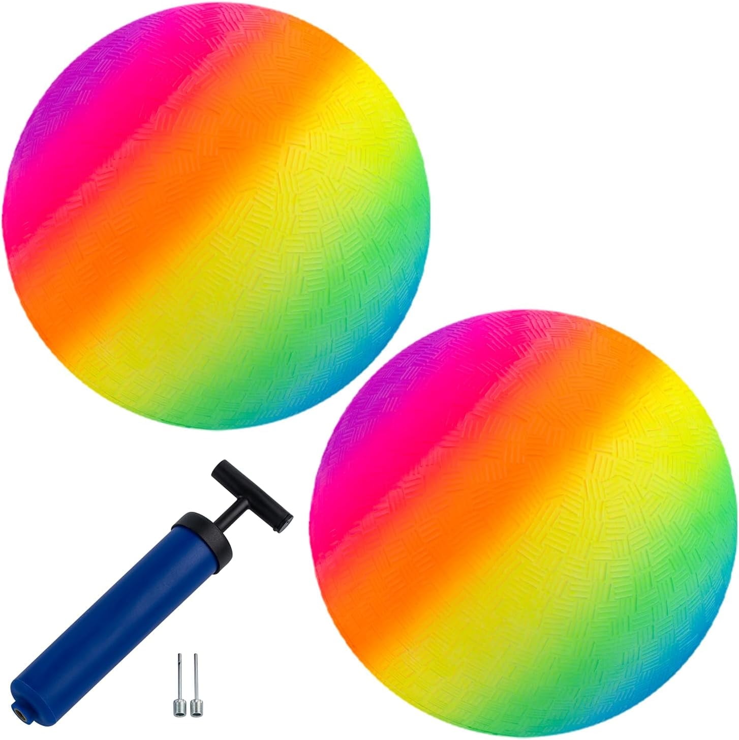 Waloo Rainbow Playground 9 inch Pvc Round Kick Ball for Outdoor Fun ...
