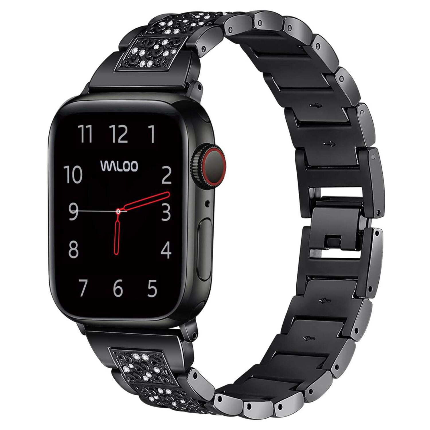 Waloo Rhinestone Pattern Replacement Band For All Apple Watch Series - Walmart.com