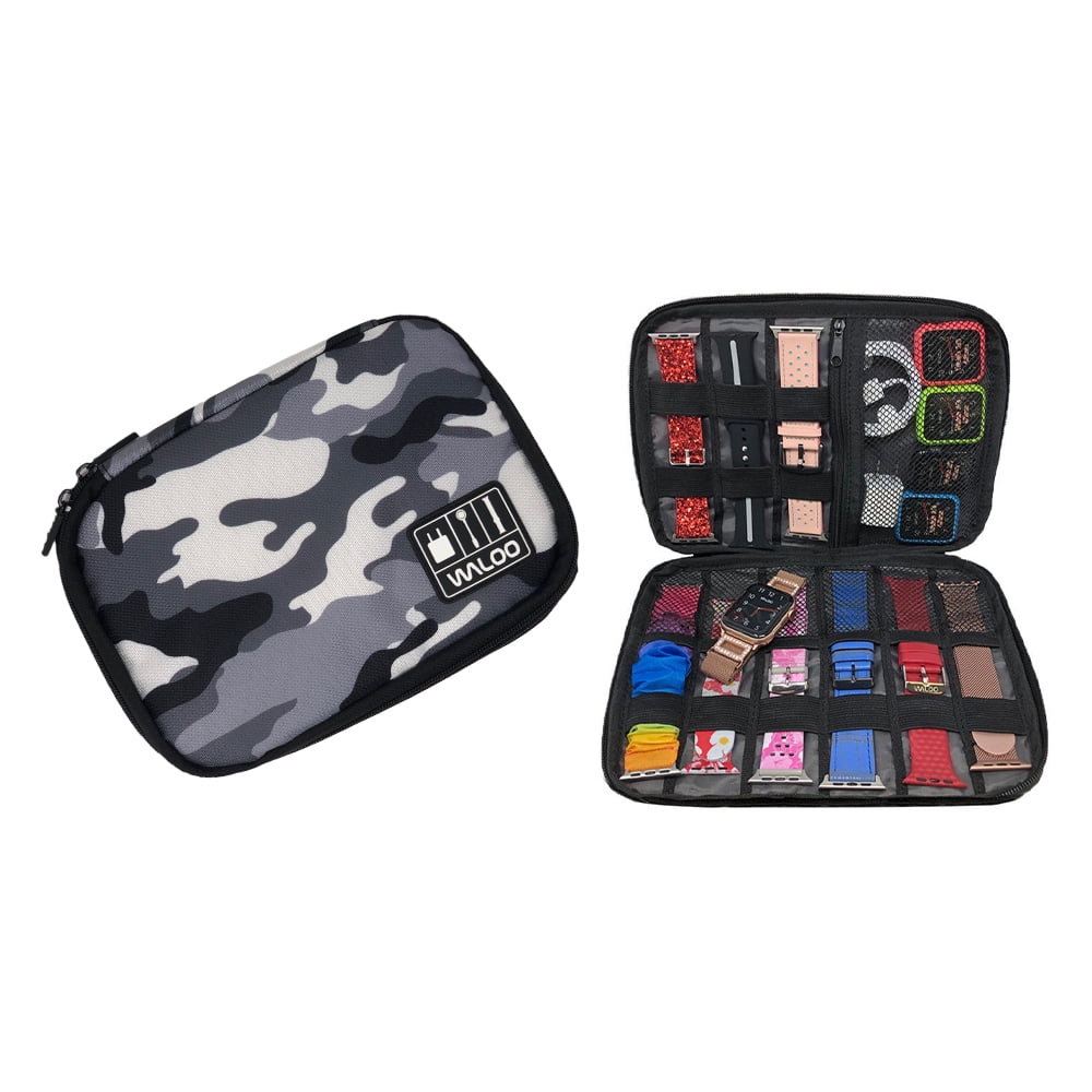 Waloo Travel Electronics Organizer Pouch - Premium Case for Cables ...
