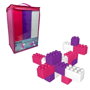 Jumbo Building Blocks - Blue 48 pc Set for Kids Ages 3-8 for Indoor ...