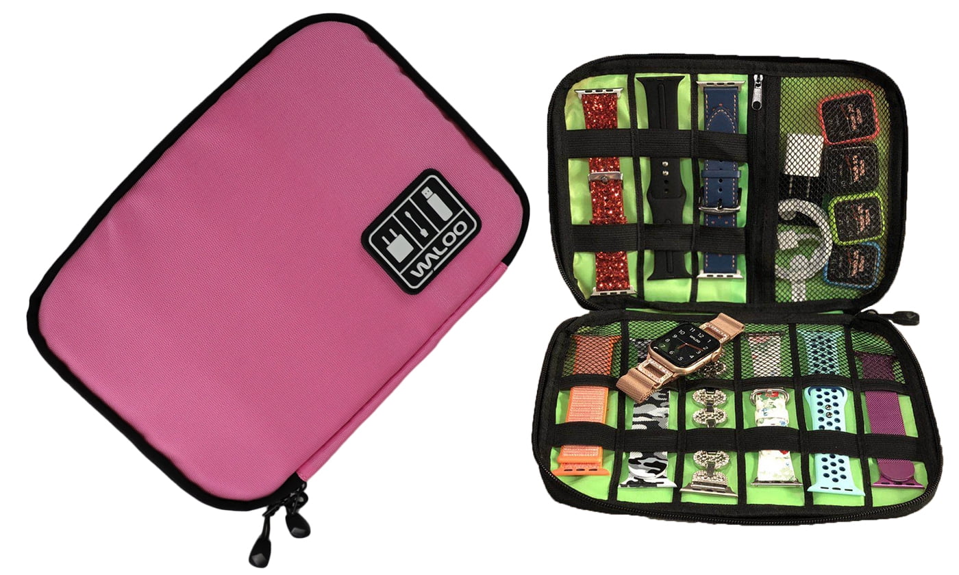 Waloo Travel Electronics Organizer Pouch - Premium Case for Cables ...