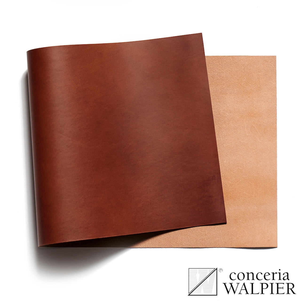 Walpier Conceria, Buttero, Italian Vachetta Leather, Panel, Cognac #23 ...