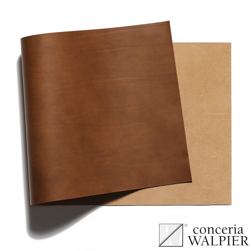Walpier Conceria, Buttero, Italian Vachetta Leather, Panel, Light Brown ...