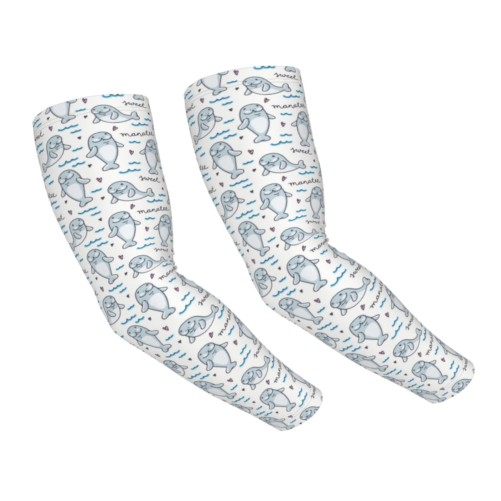 Walrus Animal Ocean Pattern Arm Sleeves for Men Women Sun Protection ...