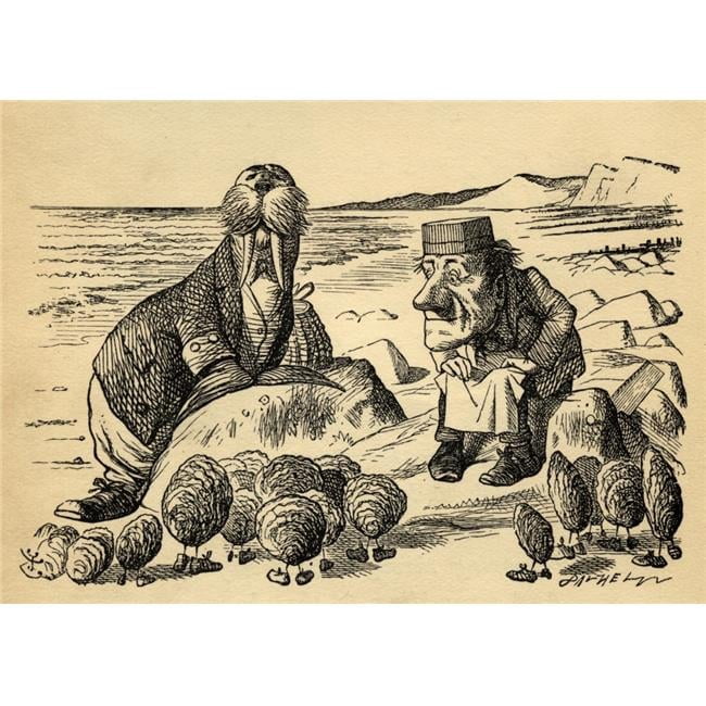 The Walrus & The Carpenter Illustration by Sir John Tenniel, 1820-1914 ...