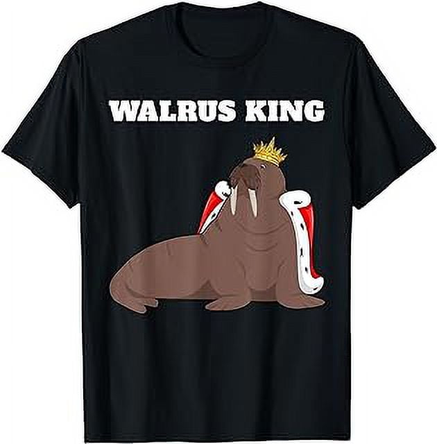 Walrus King | Mens Walrus Tshirt | Boys Walrus T-Shirt - Walmart.com