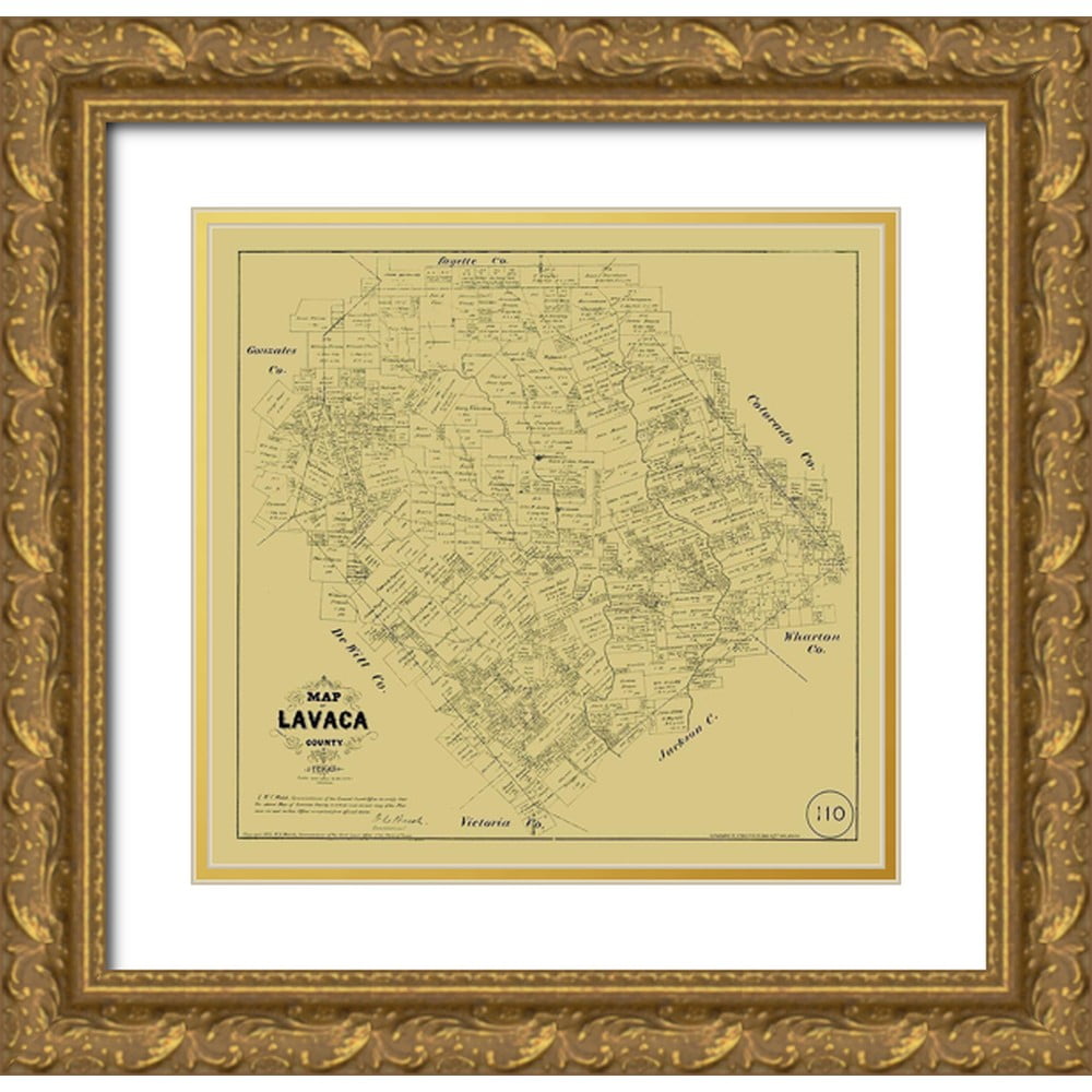 Walsh 12x12 Gold Ornate Wood Framed with Double Matting Museum Art ...