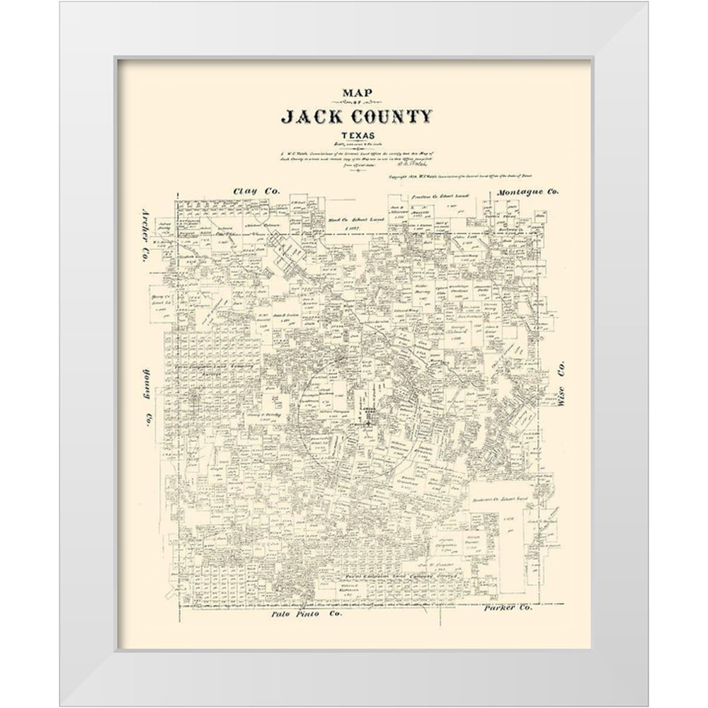 Walsh 12x14 White Modern Wood Framed Museum Art Print Titled - Jack ...