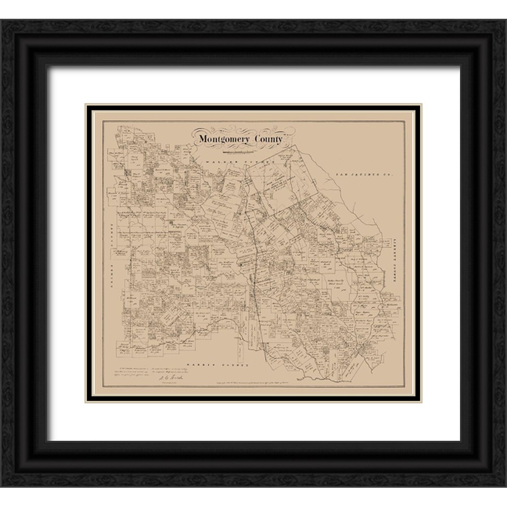 Walsh 13x12 Black Ornate Wood Framed with Double Matting Museum Art ...