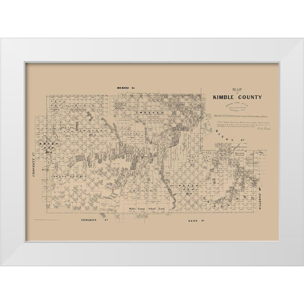 Walsh 14x11 White Modern Wood Framed Museum Art Print Titled - Kimble ...