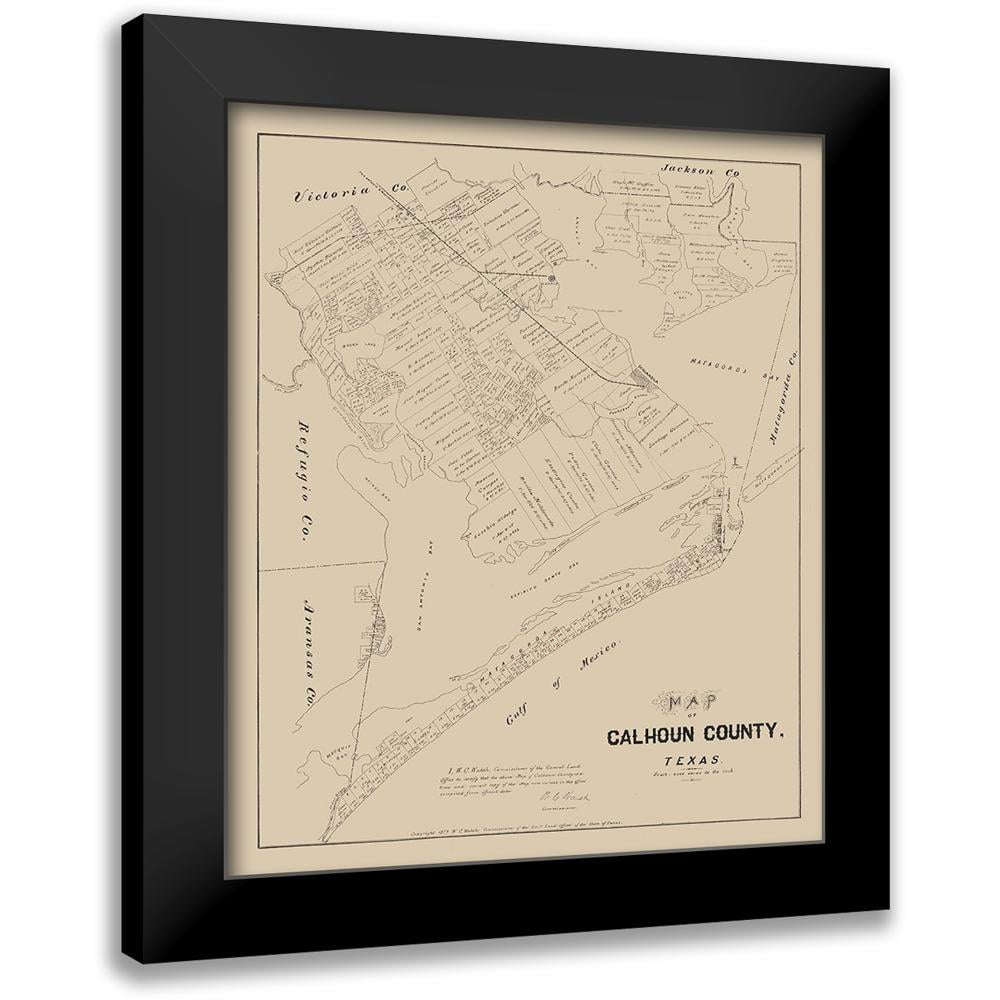 Walsh 15x17 Black Modern Framed Museum Art Print Titled - Calhoun ...