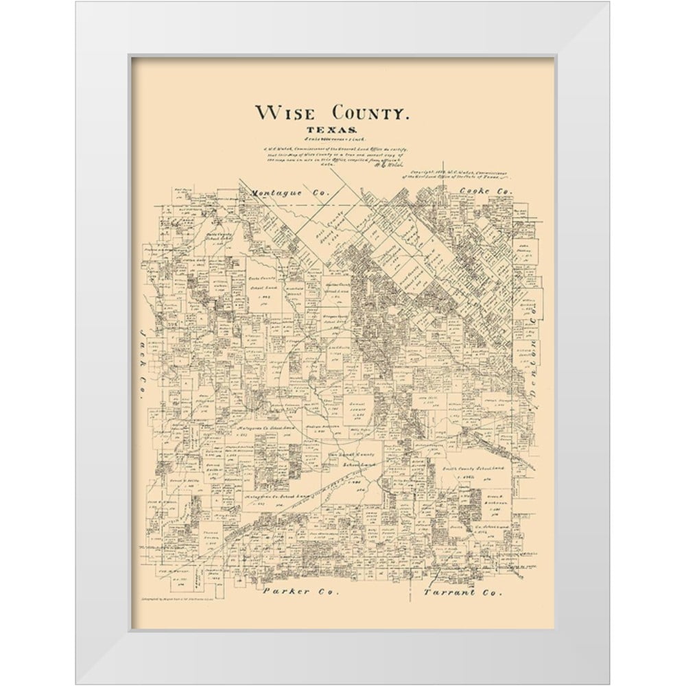 Walsh 19x24 White Modern Wood Framed Museum Art Print Titled - Wise ...