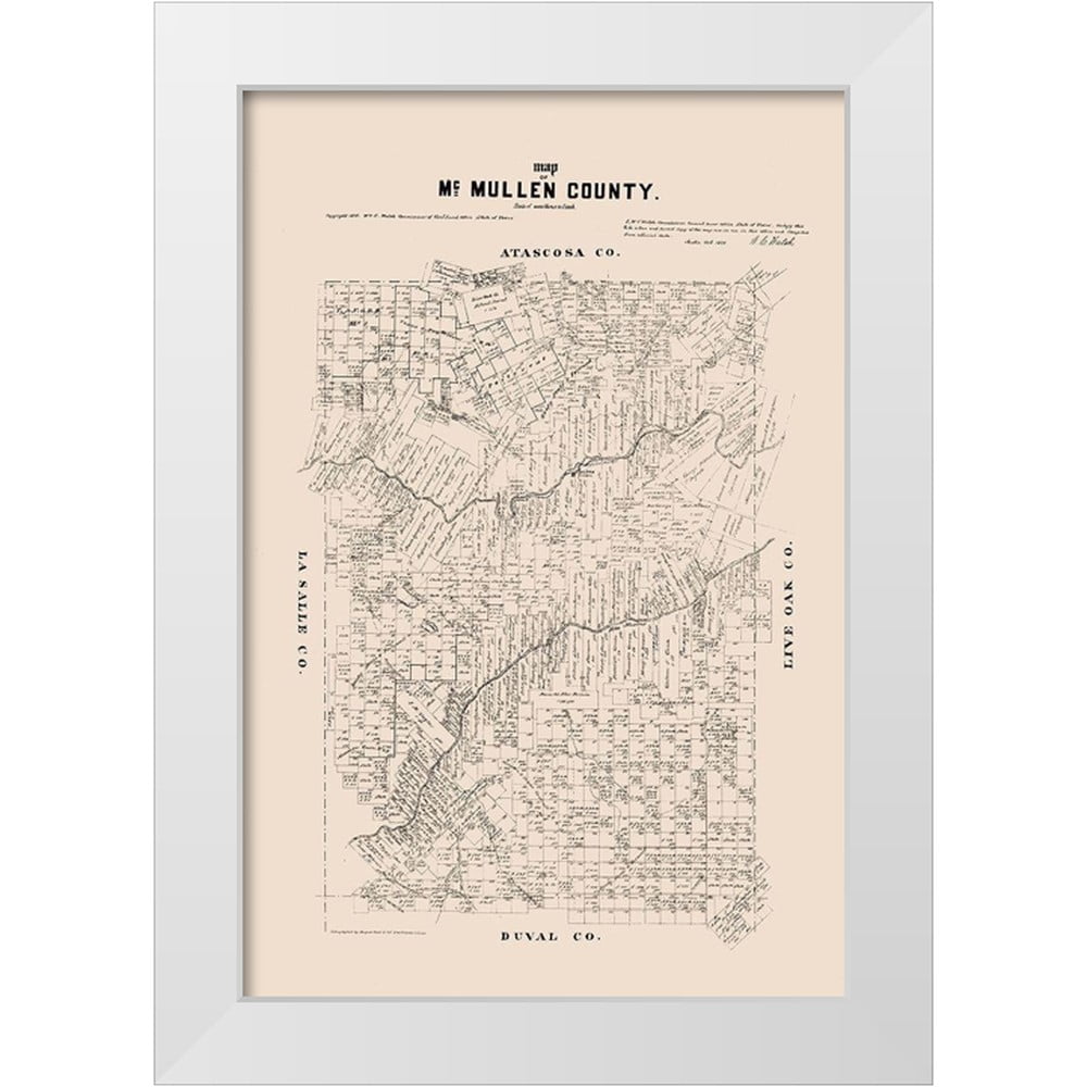 Walsh 23x32 White Modern Wood Framed Museum Art Print Titled - McMullen ...