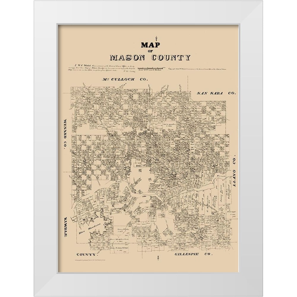 Walsh 24x32 White Modern Wood Framed Museum Art Print Titled - Mason ...