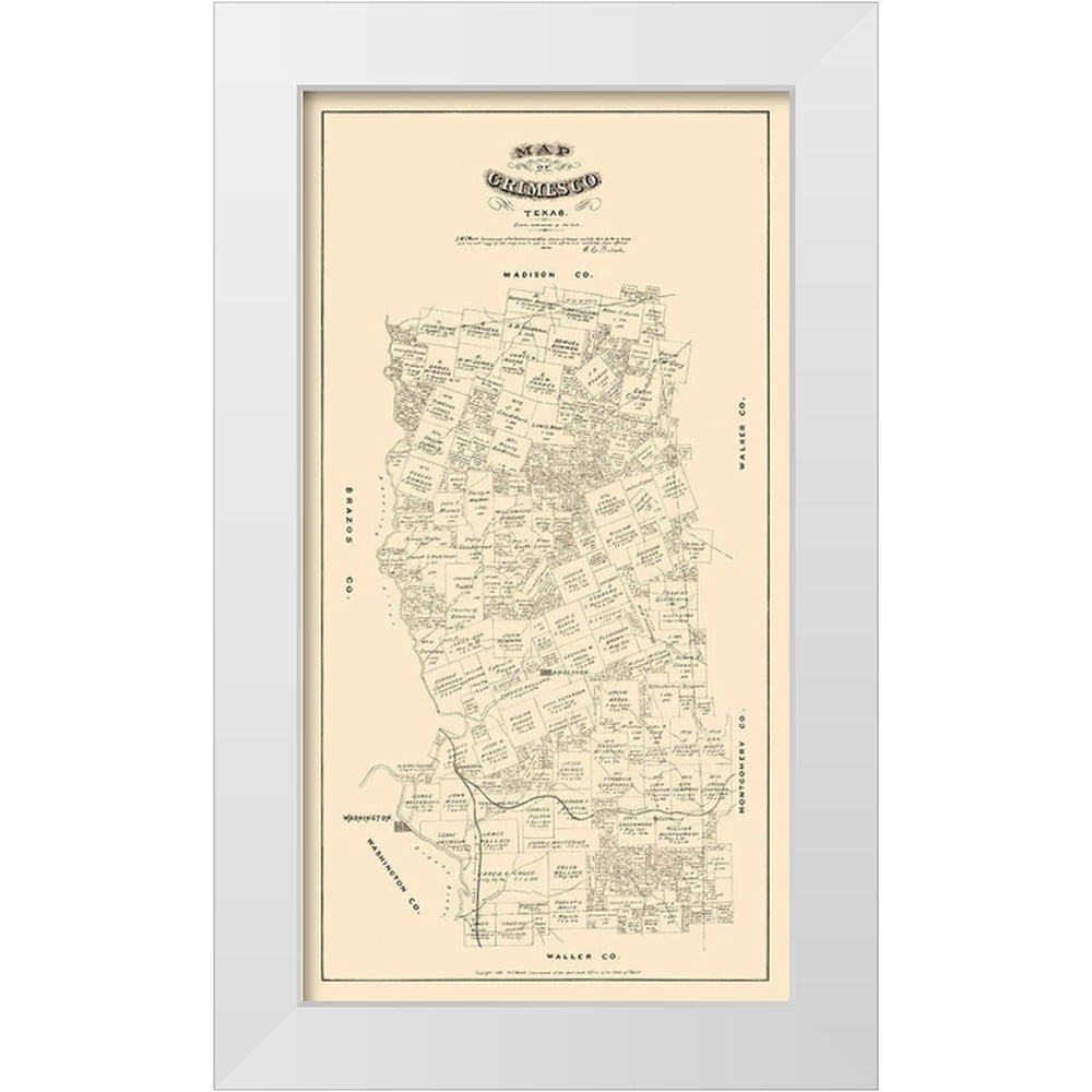 Walsh 9x14 White Modern Wood Framed Museum Art Print Titled - Grimes ...