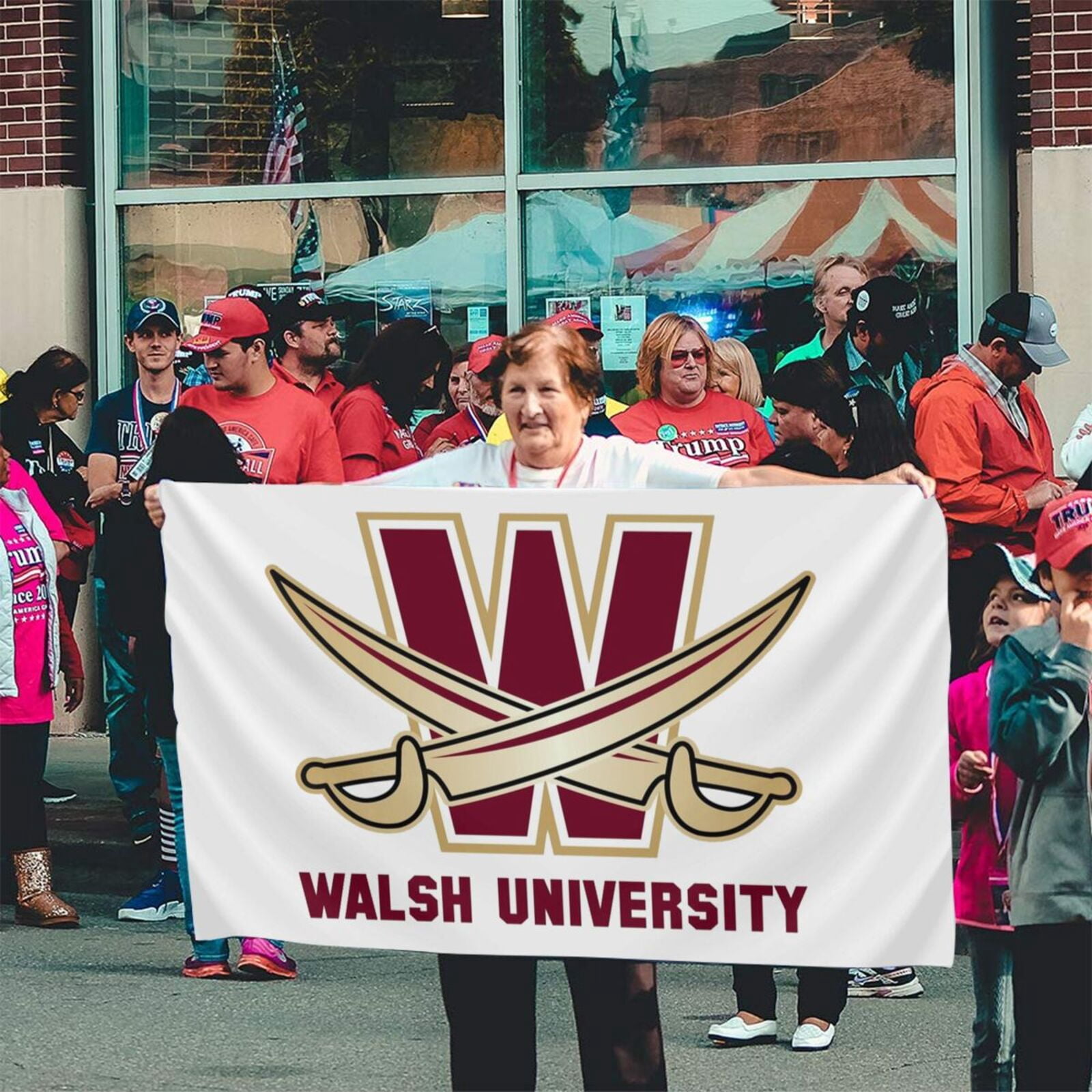 Walsh University Flag 3x5 FT Holiday Banner Garden Yard House Flags ...
