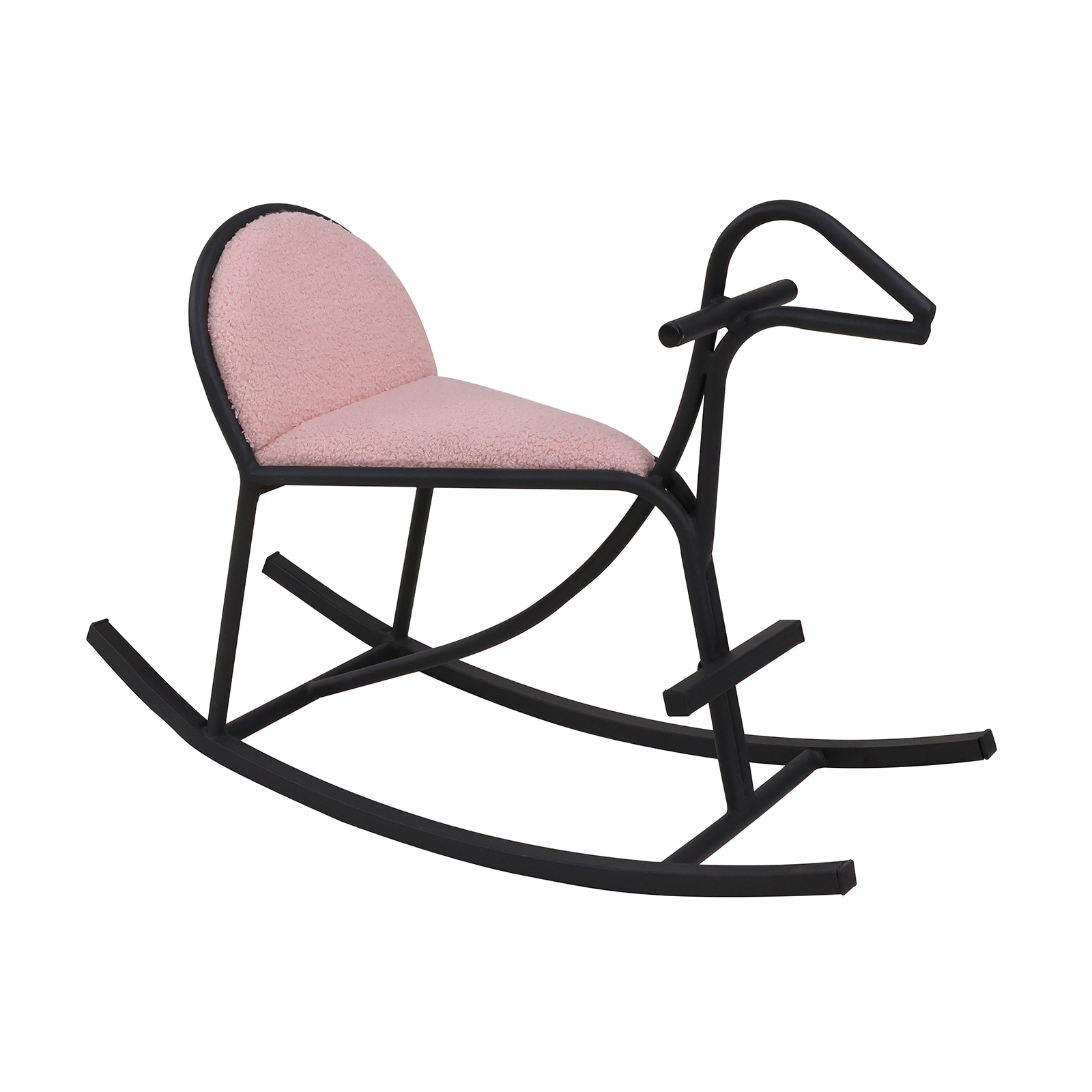 Qaba 2-in-1 Kids Plush Ride-On Rocking Horse Toy, Giraffe-shaped Plush ...