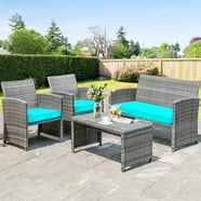 Better Homes & Gardens Tarren 5-Piece Wicker Outdoor Conversation Set ...