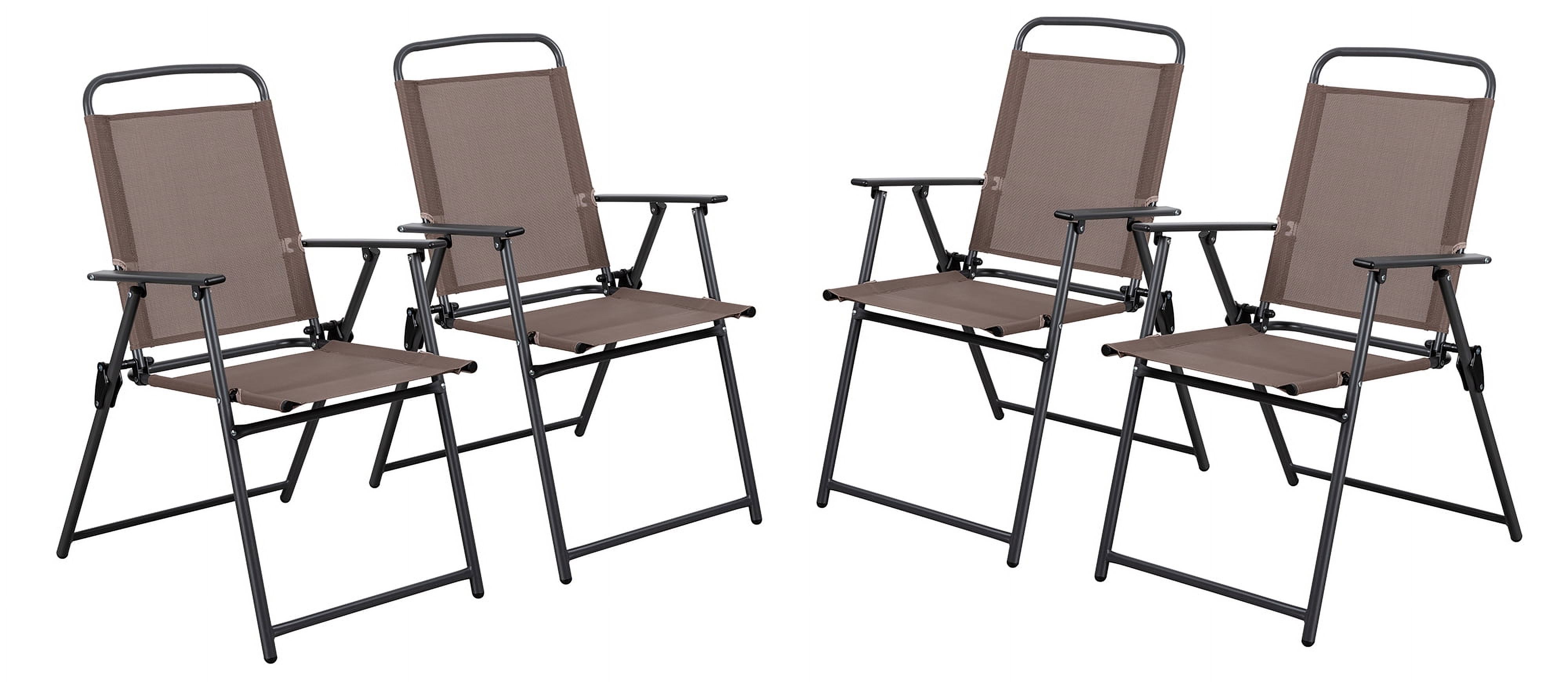 Lacoo Patio Folding Chair Deck Sling Back Chair Camping Garden Pool ...