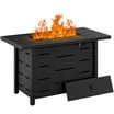 Walsunny 45" Propane Fire Pit Table 50,000 BTU Steel Gas Fire Pit with ...