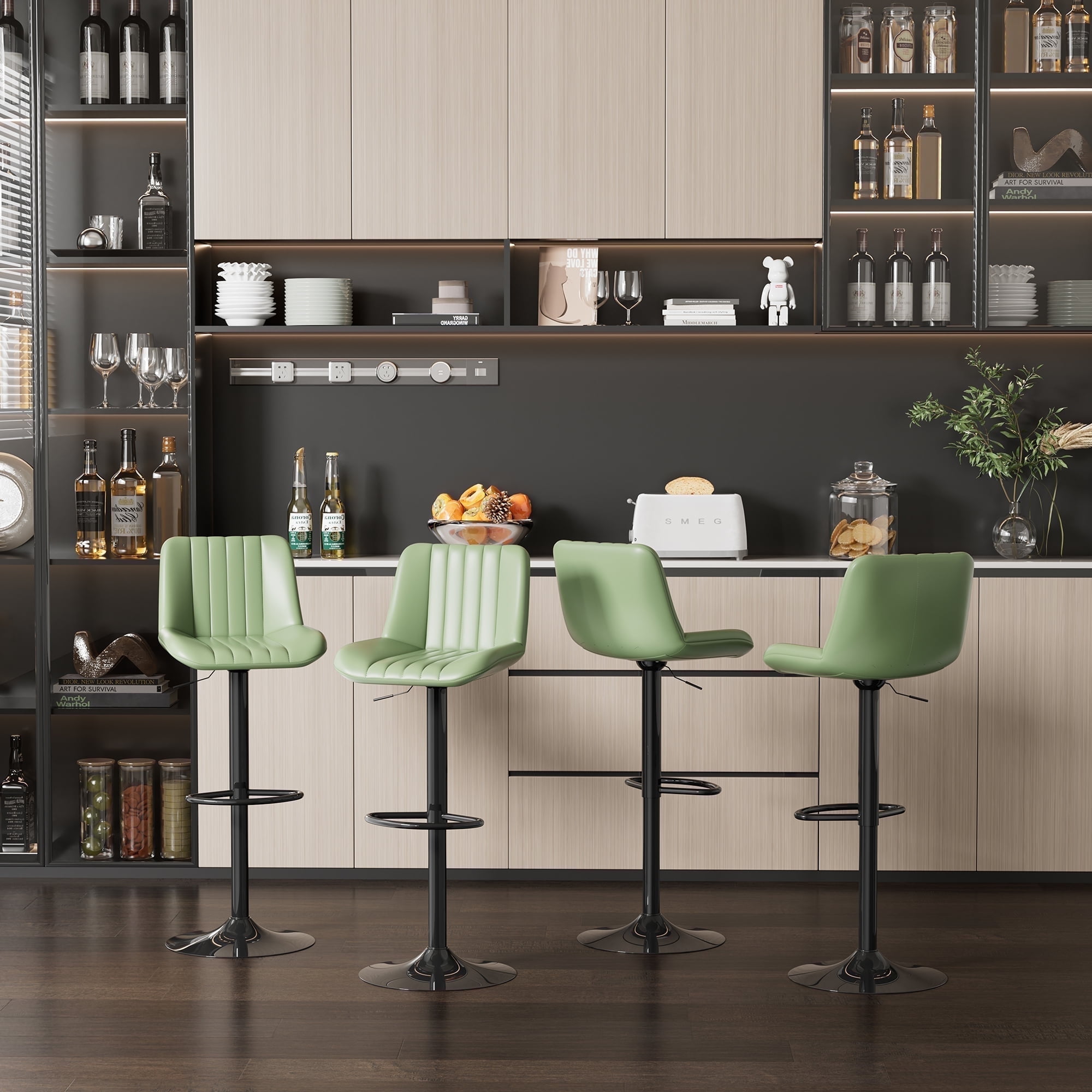 Walmart Black Friday Deals 2025 Walsunny Adjustable Bar Stools Set of 4 ...