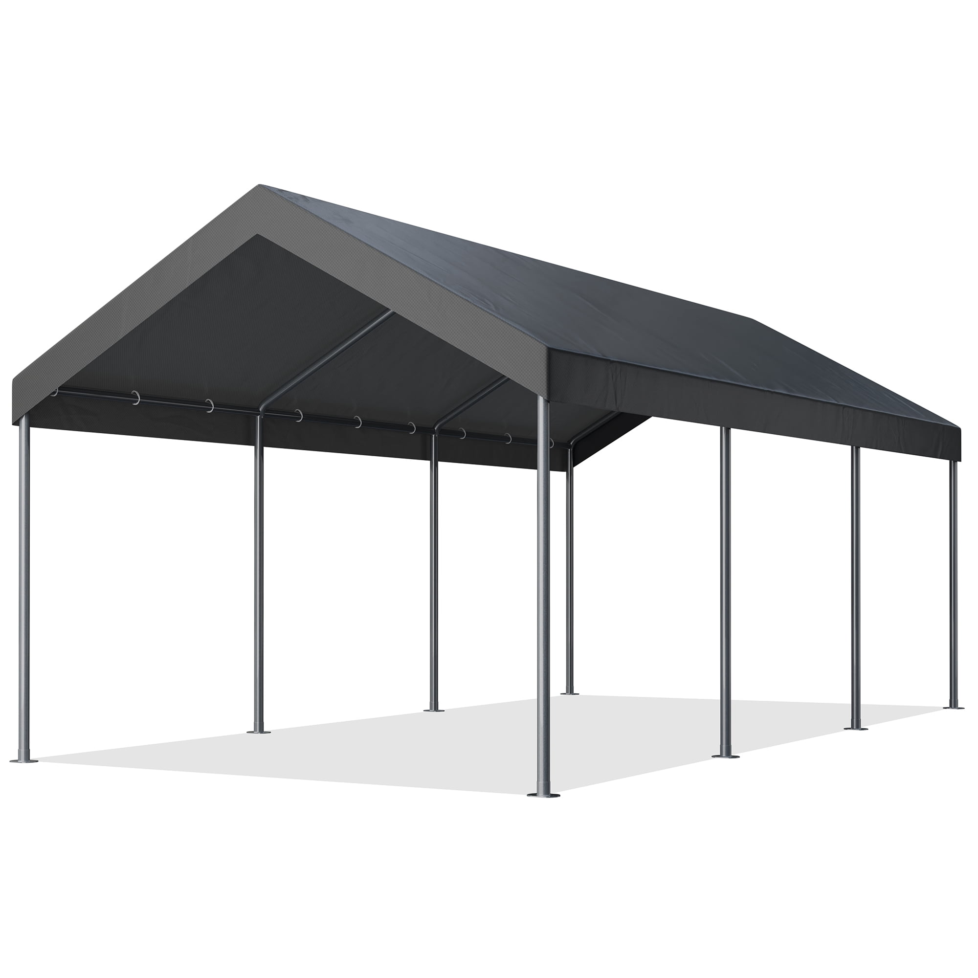 Walsunny Carport 10 x 20 ft Heavy Duty Carport Car Canopy with Powder ...