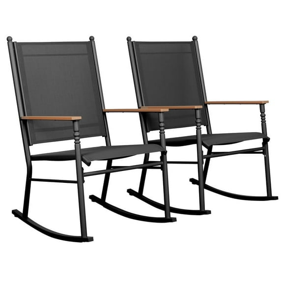 Metal Outdoor Rocking Chairs in Outdoor Rocking Chairs - Walmart.com