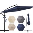 Walsunny Patio Umbrella 360-Degree Rotation Hanging Offset Outdoor ...