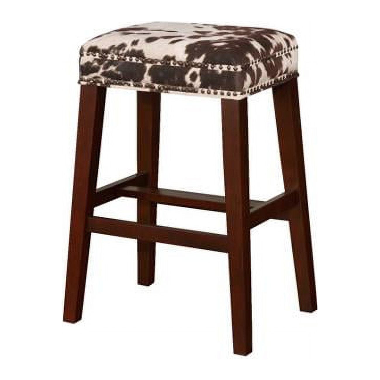Walt Brown Cow Print Bar Stool - Brown - Walmart.com