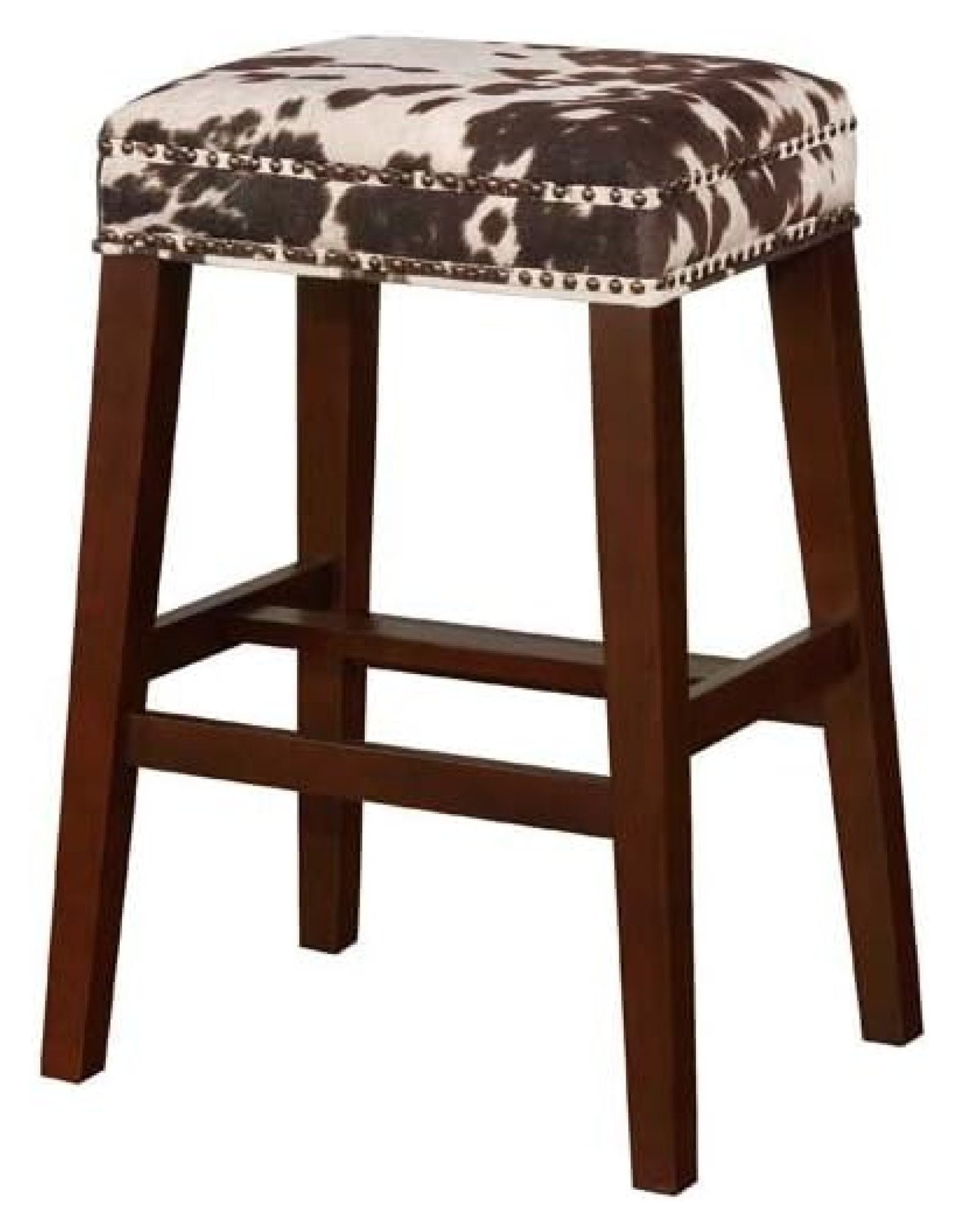 Walt Brown Cow Print Bar Stool - Walmart.com