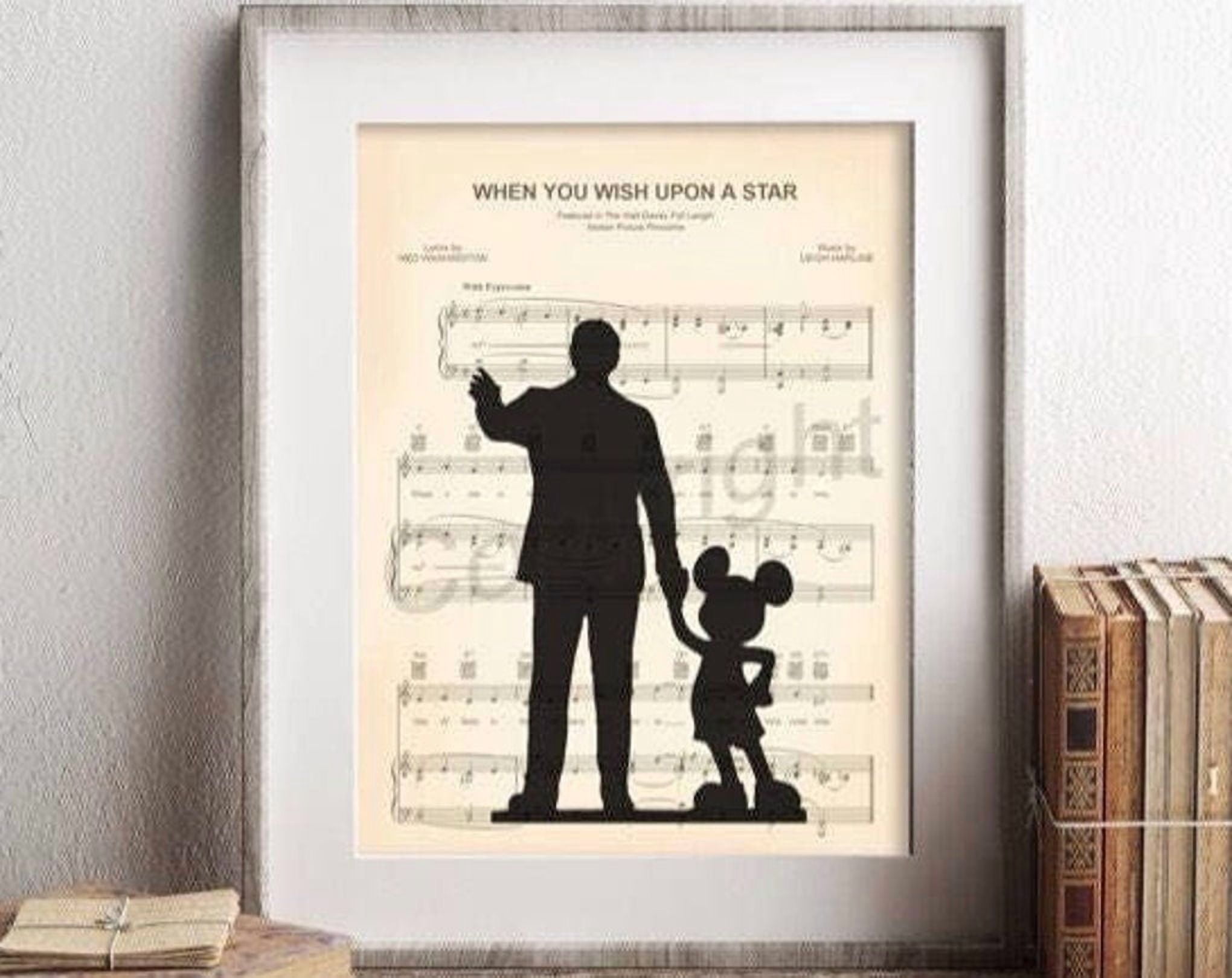 Walt Disney And Mickey Mouse Partners When You Wish Upon A Star Sheet ...