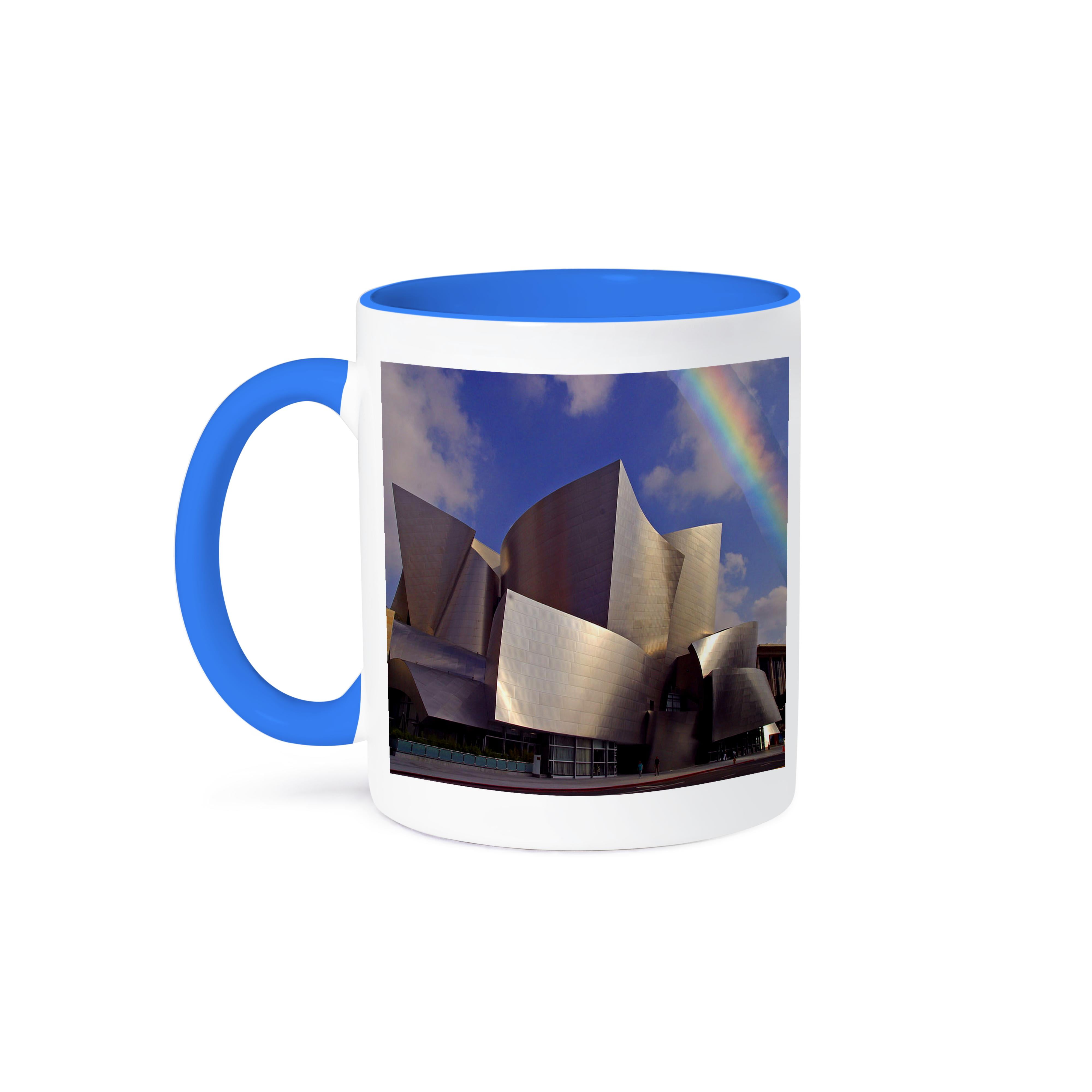 3dRose, Walt Disney Concert Hall, 15oz Two-Tone Blue Mug - Walmart.com