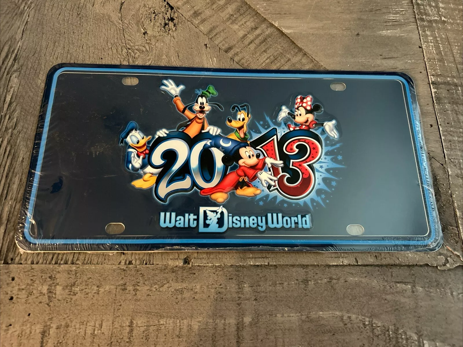 Walt Disney World 2013 Mickey & Friends Metal License Plate - Walmart.com