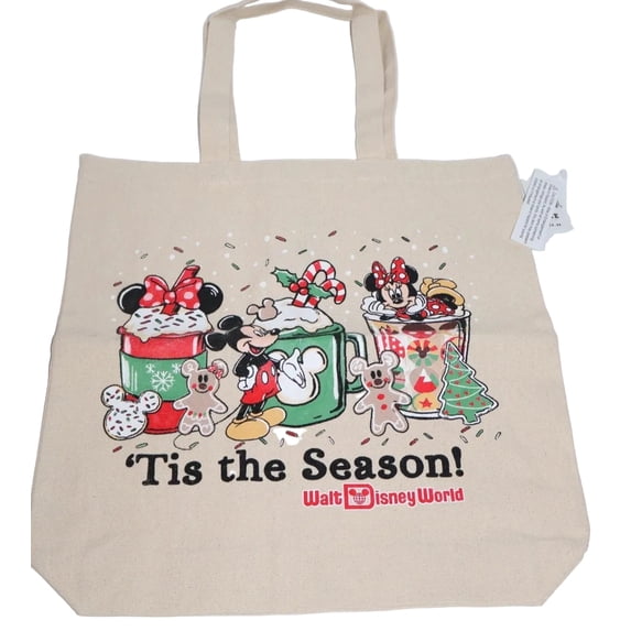 Walt Disney World Christmas 2025 Canvas Tote Bag Tis The Season ...