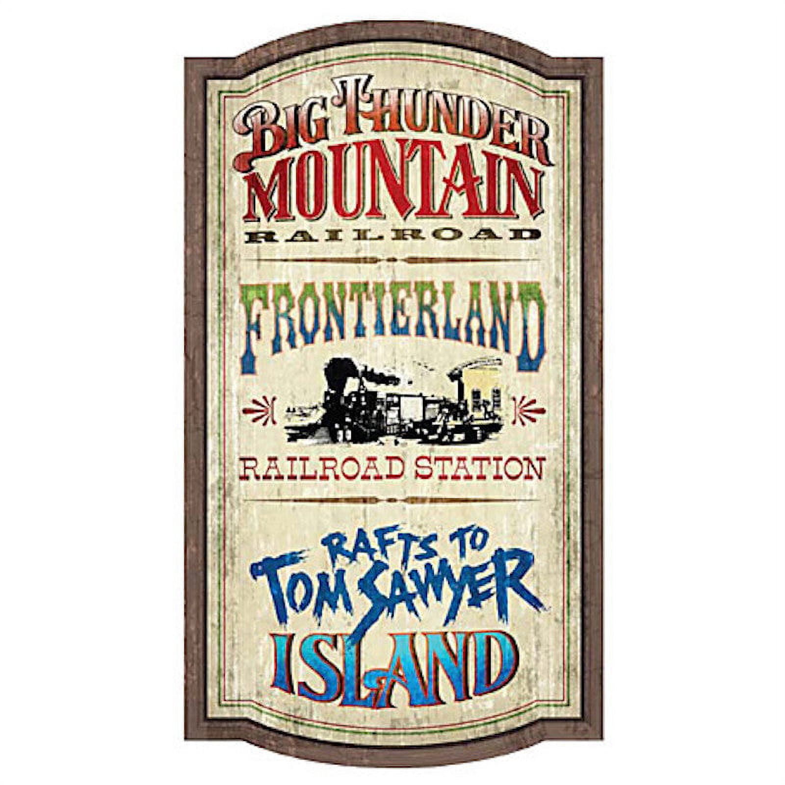 Walt Disney World Frontierland Attractions Magic Kingom Wood Wall Sign ...