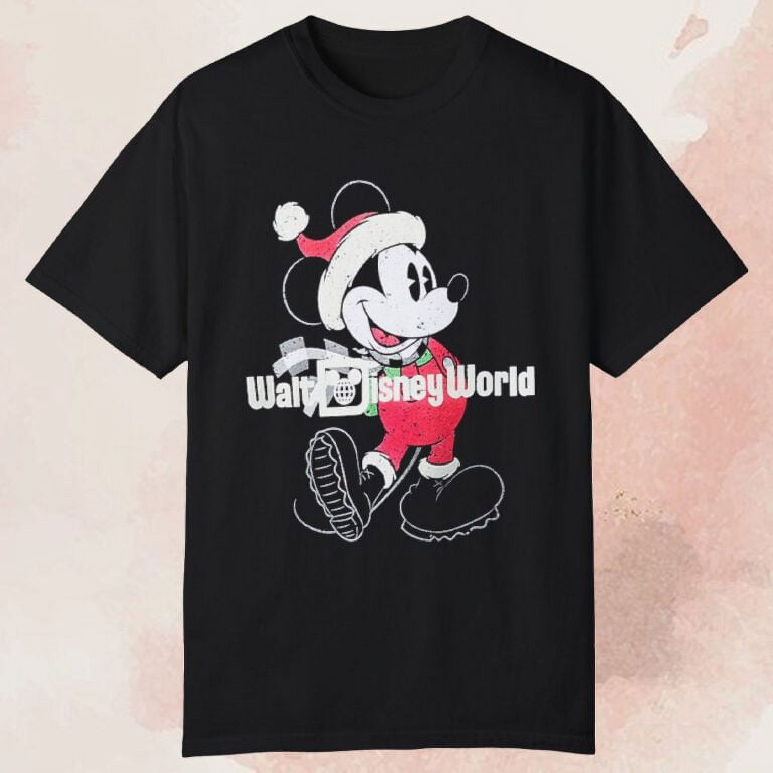Walt Disney World Mickey Mouse Christmas T-shirt - Walmart.com