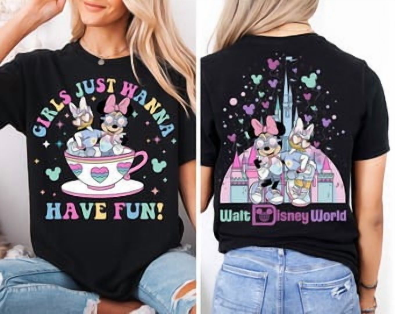 Walt Disney World Minnie And Daisy Shirt, Girls Just Wanna Have Fun ...