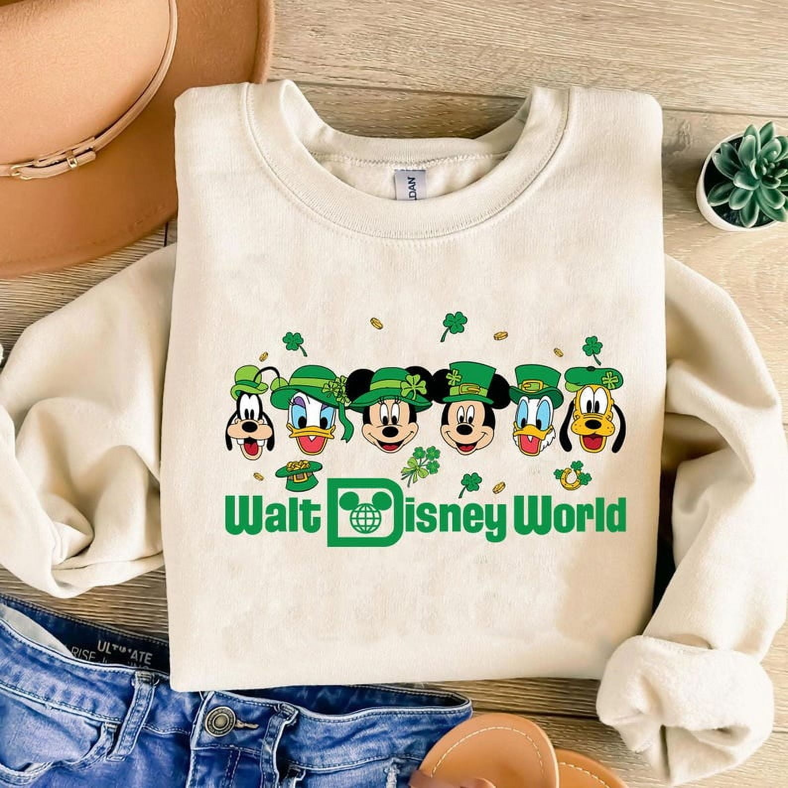Walt Disney World St Patricks Day Shirt, Cute Mickey And Friends Big ...