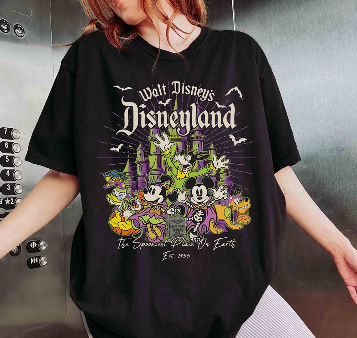 Walt Disney's Disneyland Est. 1955 Halloween Shirt, Mickey and Friends ...