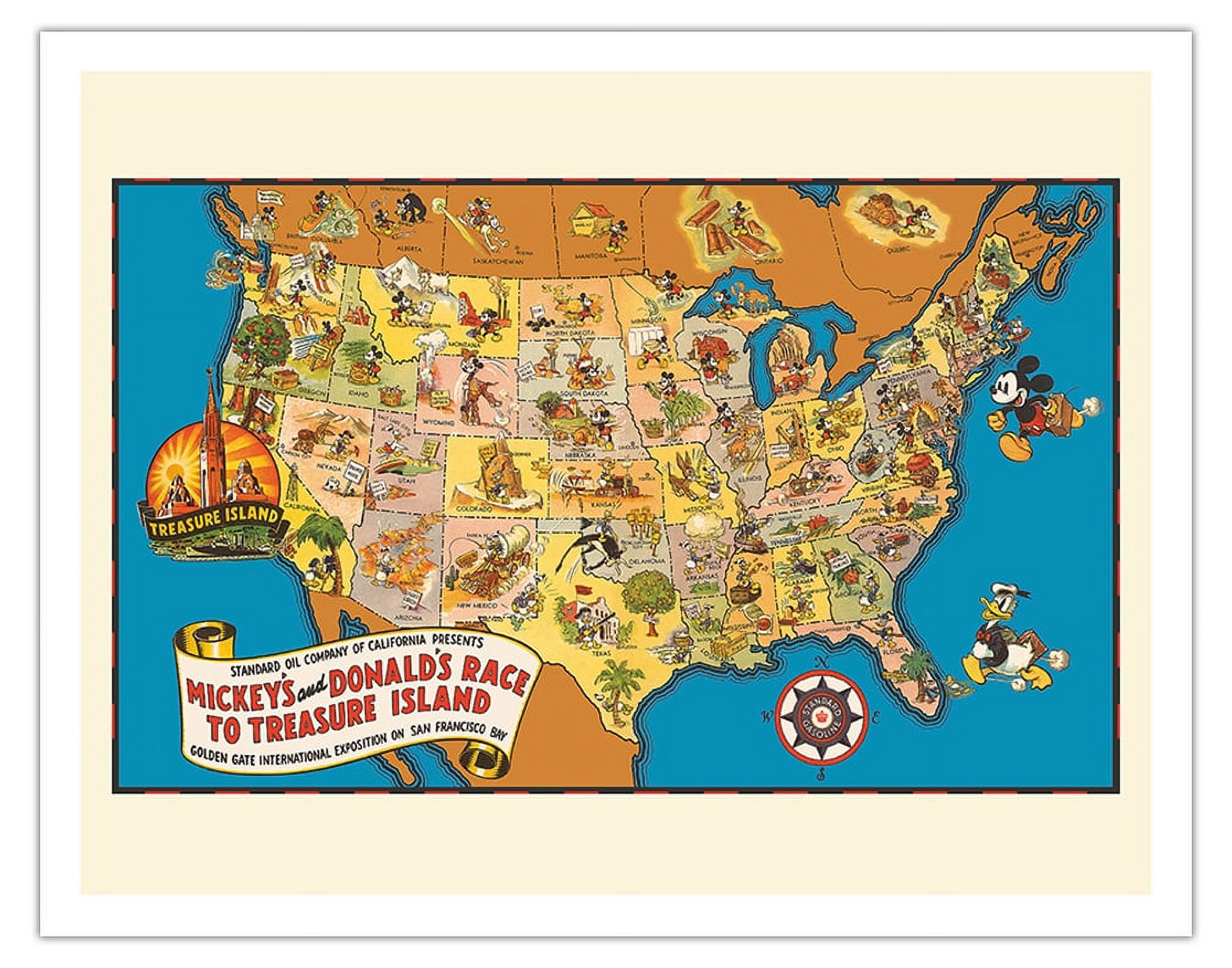 Walt Disney’s Mickey and Donald's Race to Treasure Island - Vintage ...