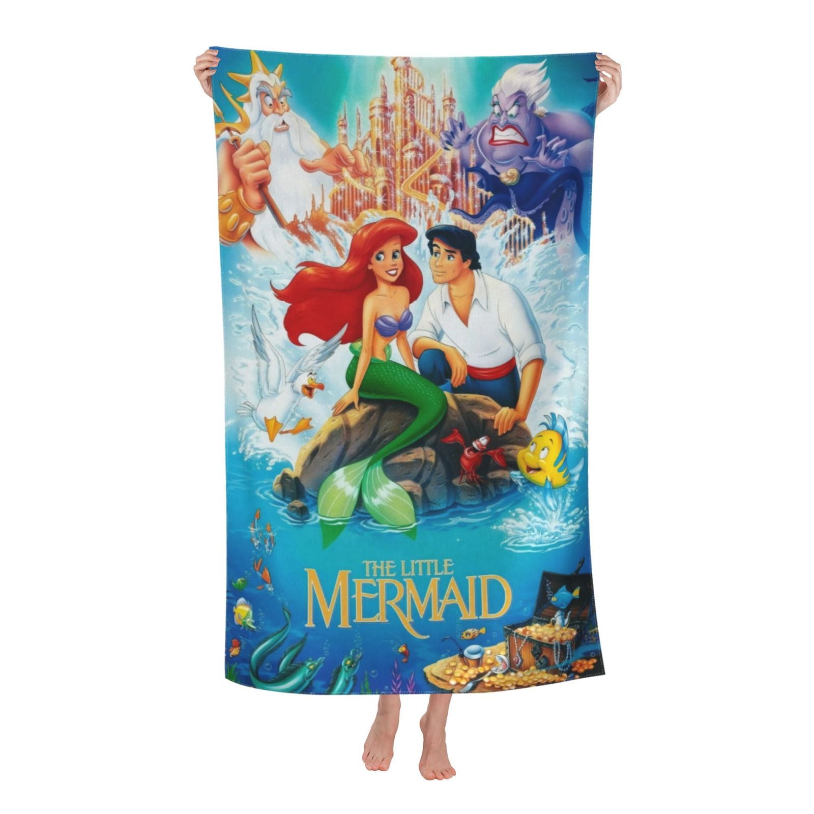 Walt Disneys The Little Mermaid Movie Poster Ariel Ursula Sebastian ...