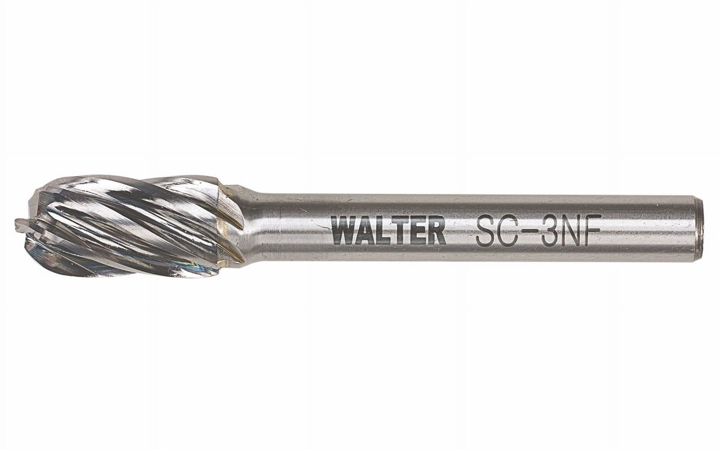Walter 01V062 Carbide Burr, Cylindrical Round Nose SC-6, 5/8 x 1, 1/4 ...