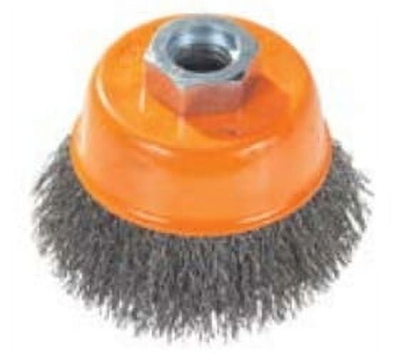 Walter 13D524 Wire Cup Brush, Crimped w/Ring .0118, 5" x 5/8"-11 ...