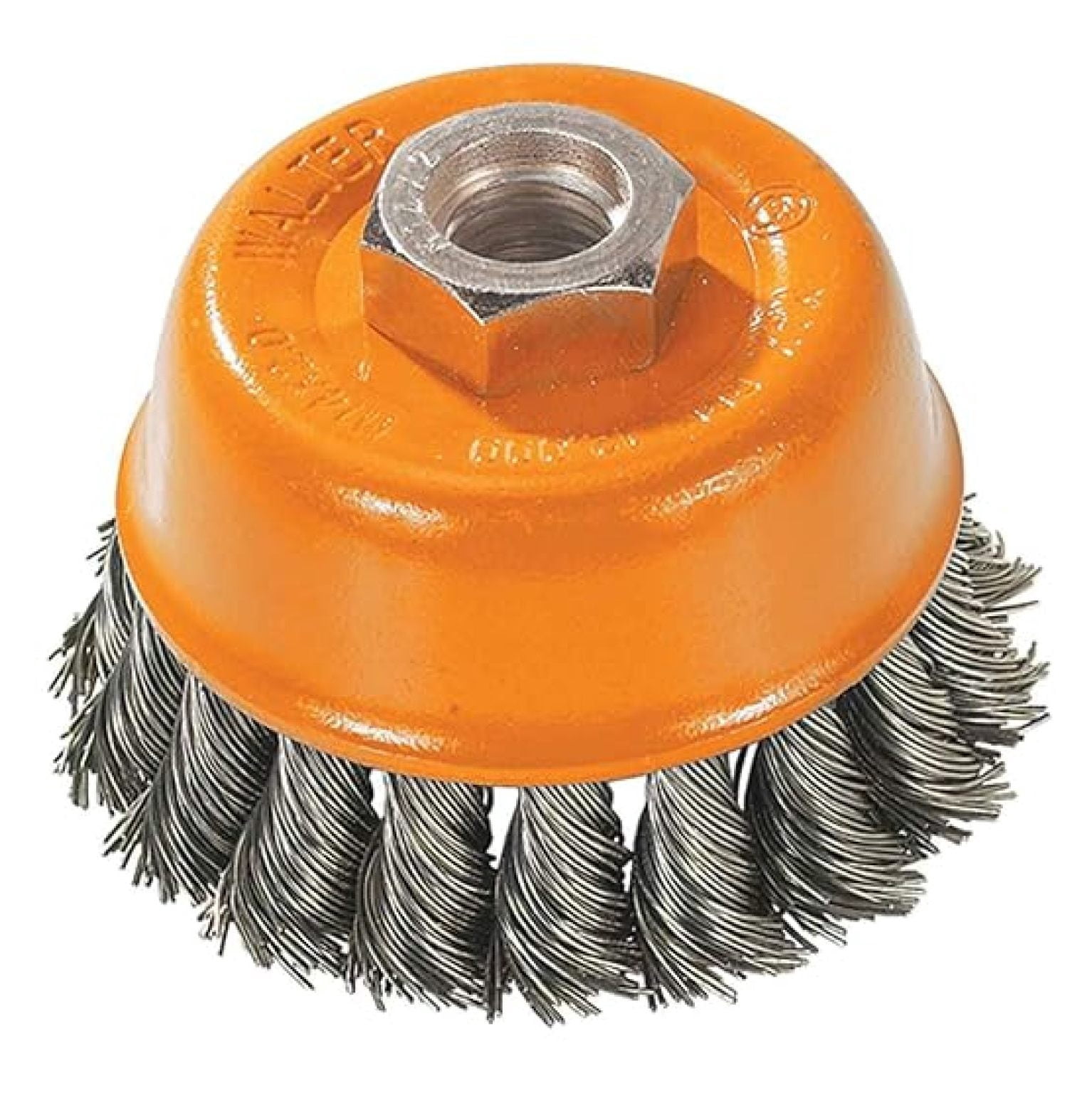 Walter 13F304 Wire Cup Brush - 3 in Carbon Steel Knot Twisted Wire Cup ...