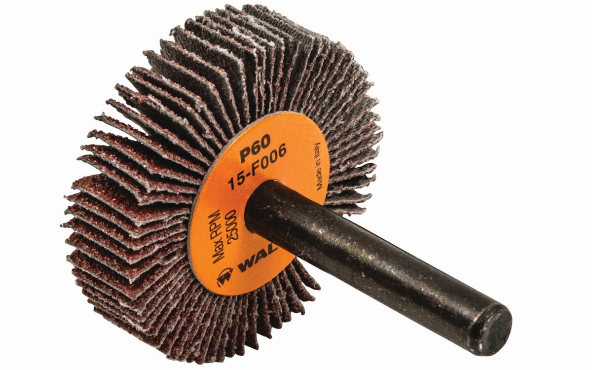 Walter 15F006 Coolcut Flap Wheel 1-1/2" x 3/8" 60 Grit - Walmart.com