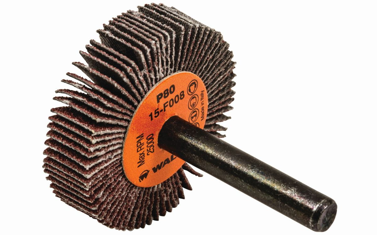 Walter 15F008 Coolcut Flap Wheel 1-1/2" x 3/8" 80 Grit - Walmart.com
