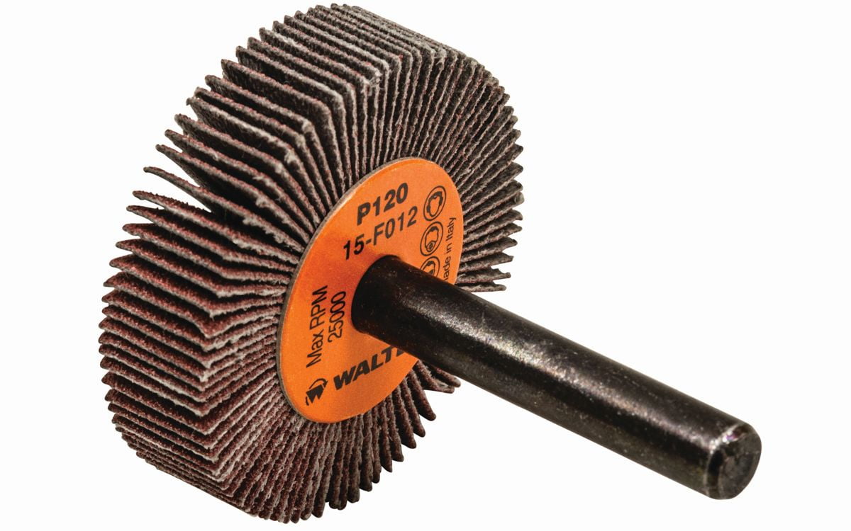 Walter 15F012 Coolcut Flap Wheel 1-1/2" x 3/8" 120 Grit - Walmart.com